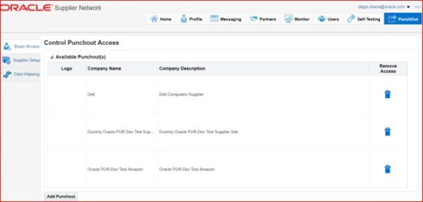 Oracle iProcurement PunchOut integration with Amazon Business