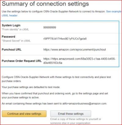 Oracle iProcurement PunchOut integration with Amazon Business