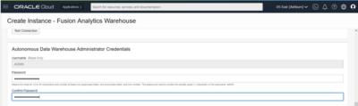 Creating Your First Fusion Analytics Warehouse(FAW) Instance